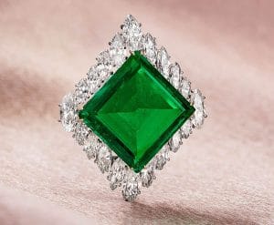 The Aga Khan Emerald sold at Christie's Geneva - Jewelry Appraisal Denver